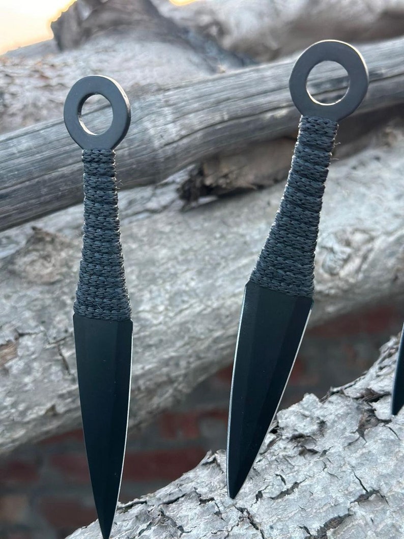 Black Throwing Knife, Kunai Throwing Knife, Sharp Throwing Knife ...