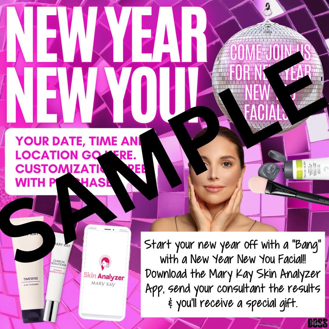 Customizable Mary Kay New Year Event Templates Free Personalization ...