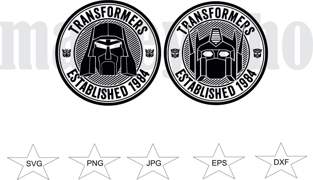 Transformers Svg, Transformer SVG Faces, Transformers Logo Layered SVG ...