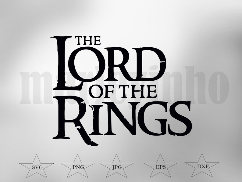Lord of the Rings SVG Clipart Bundle Cut File for Cricut Digital ...