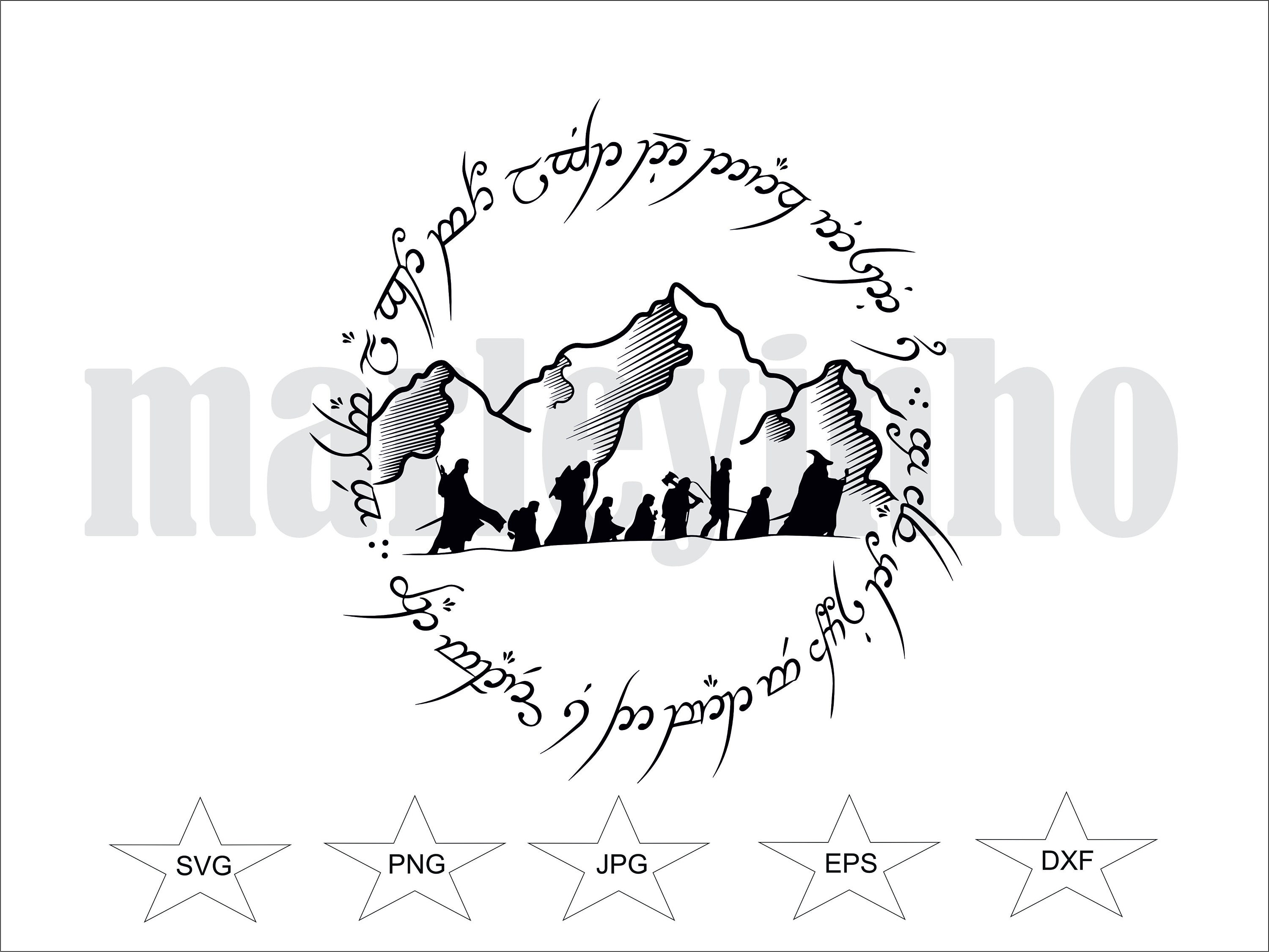 Lord of the Rings SVG Clipart Bundle Cut File for Cricut Digital ...