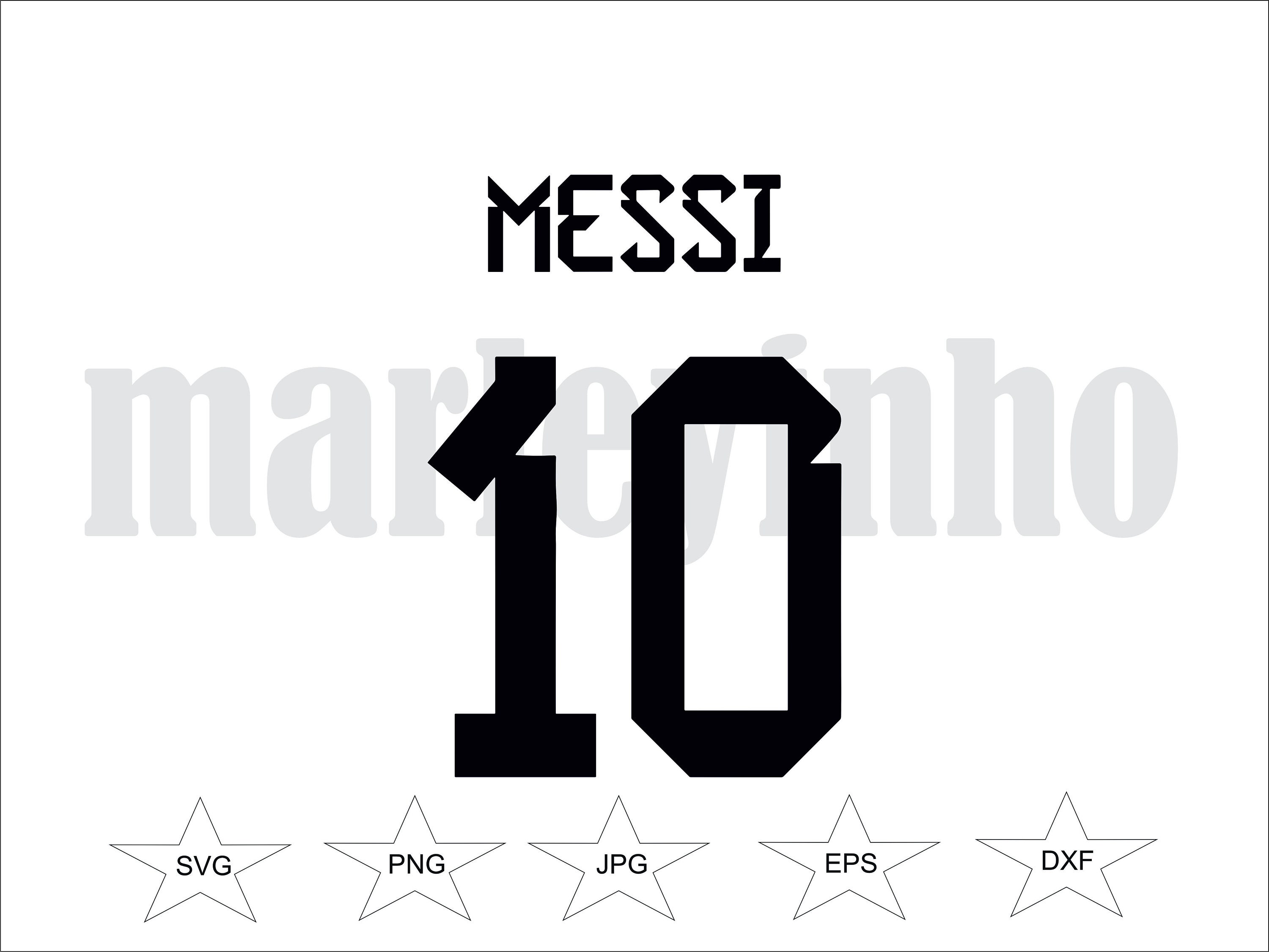 Messi 10 Inter Miami 2023/2024 Svg Png Dxf Eps Cut File for Cricut ...