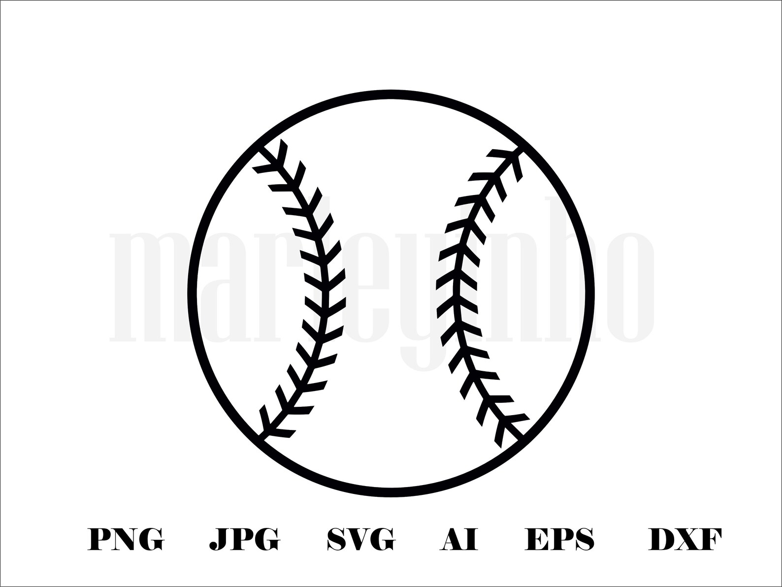 Baseball Outline Svg, Baseball Svg, Baseball Outline Cut File, Baseball ...