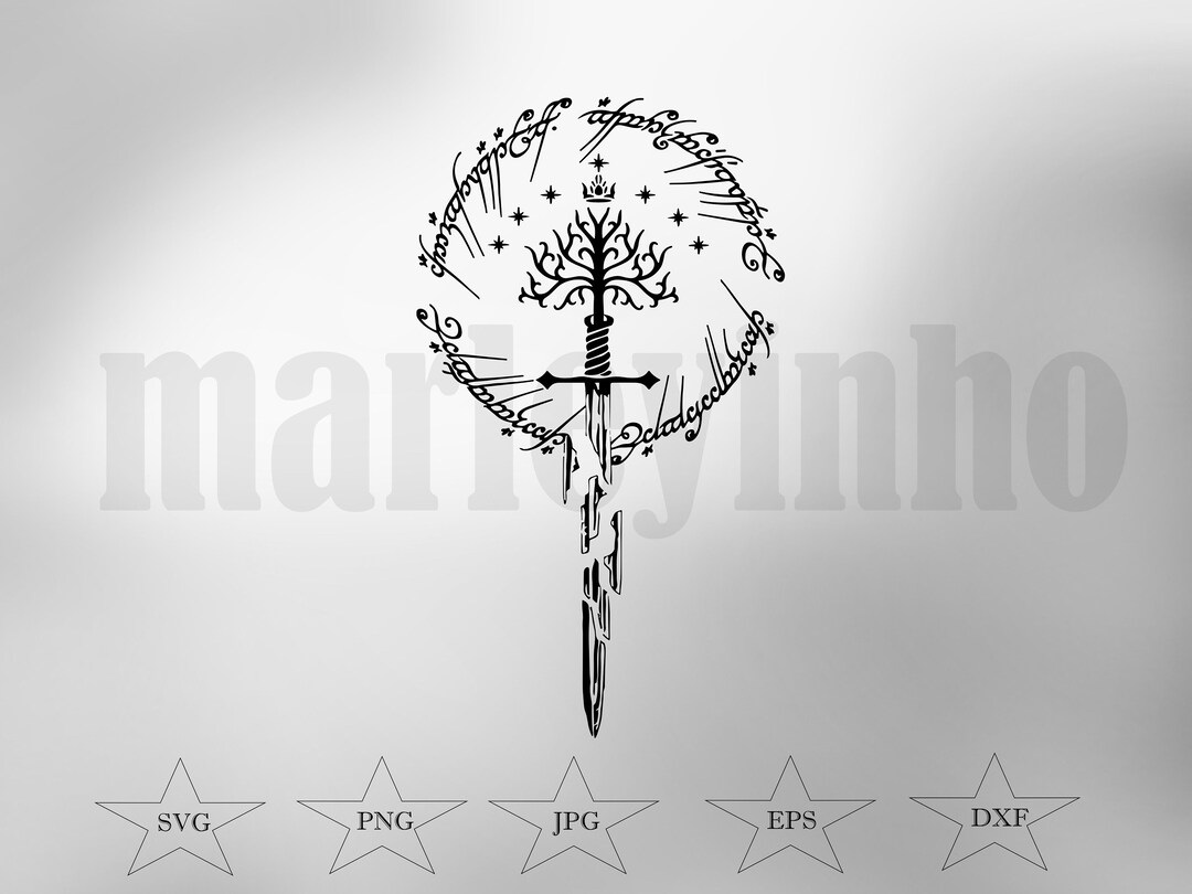 Lord of the Rings SVG Clipart Bundle Cut File for Cricut Digital ...