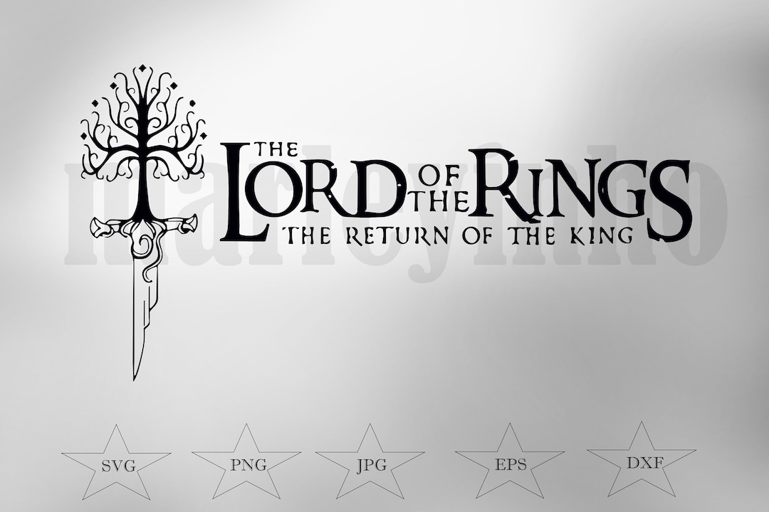 Lord of the Rings SVG Clipart Cut File for Cricut Digital Downloads ...