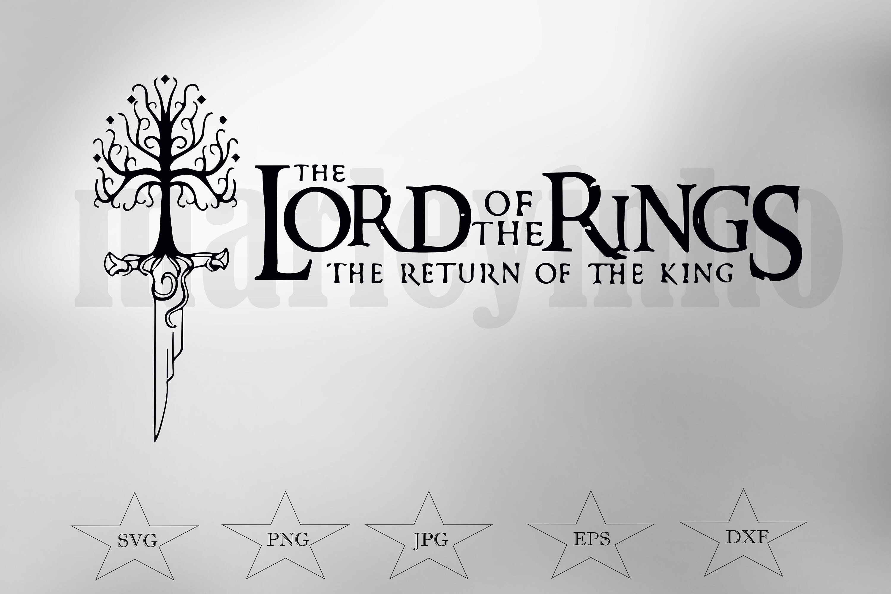 Lord of the Rings SVG Clipart Cut File for Cricut Digital Downloads ...