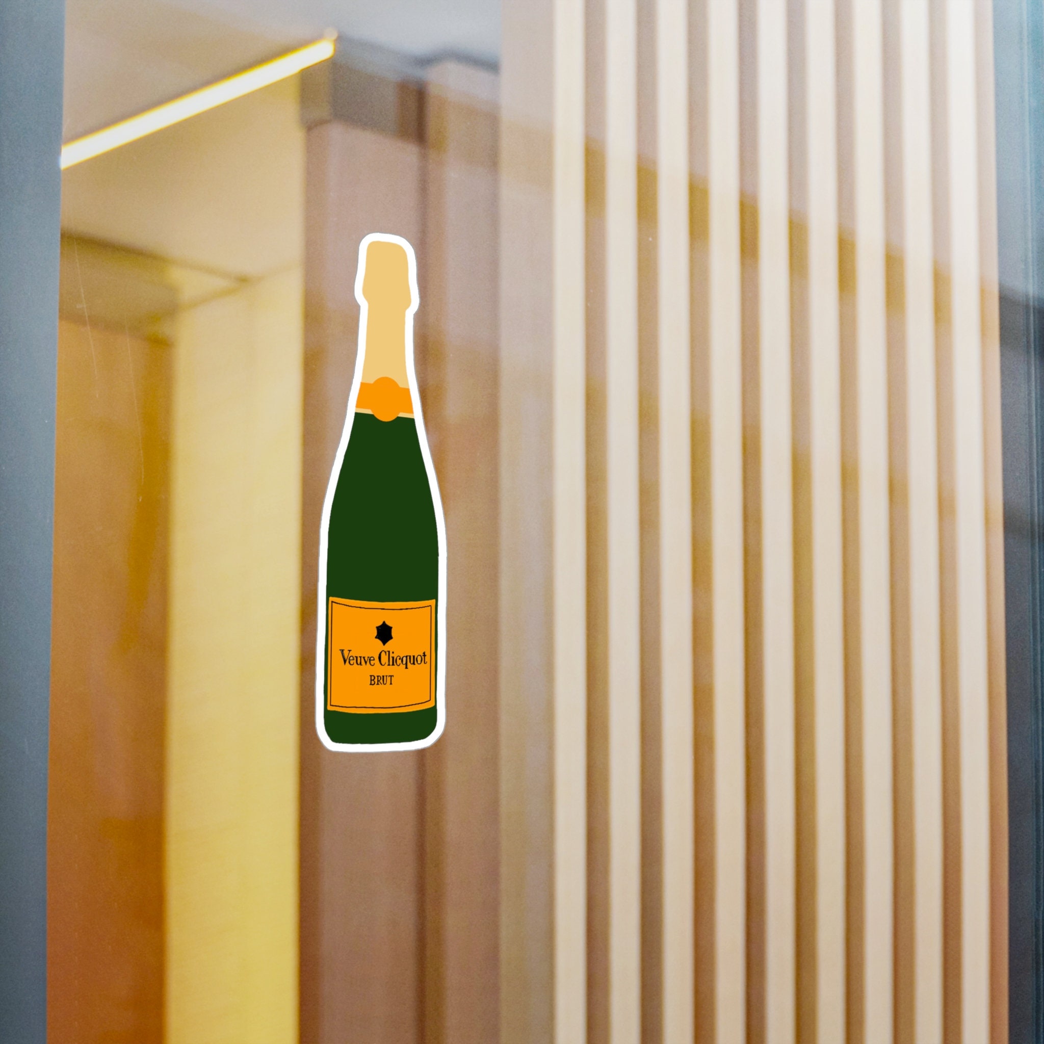 Champagne Bottle Sticker, Veuve Brut - Etsy