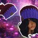 Foldable Brim Striped Droopy Eared Slouch Beanie CROCHET PATTERN Saggy ...