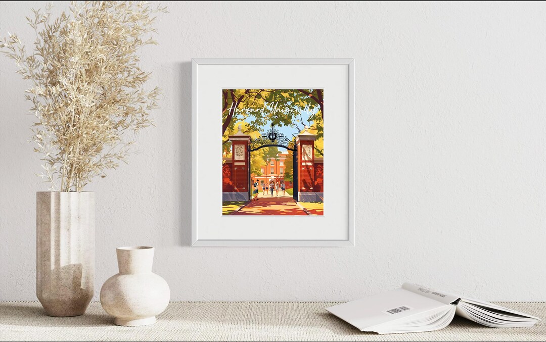 Harvard University, Art Print 11x14 - Etsy