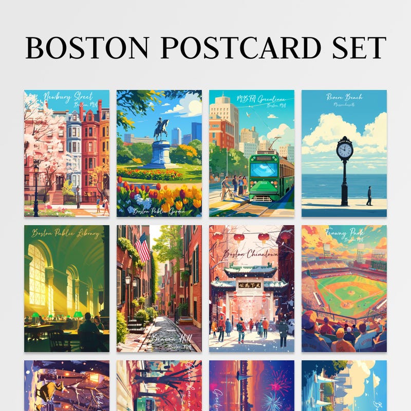 Boston Landmark Prints - Etsy