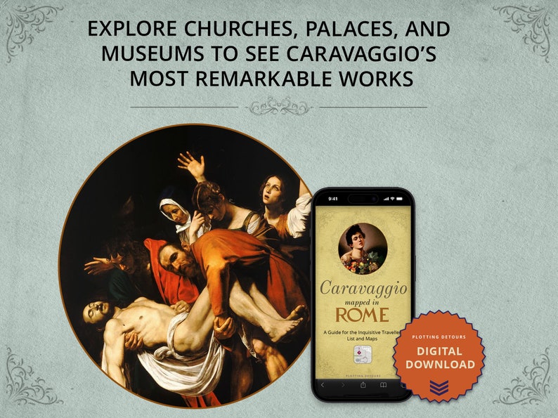 Digital Caravaggio-tour Map of Rome With Google Maps | PDF Self-guided ...