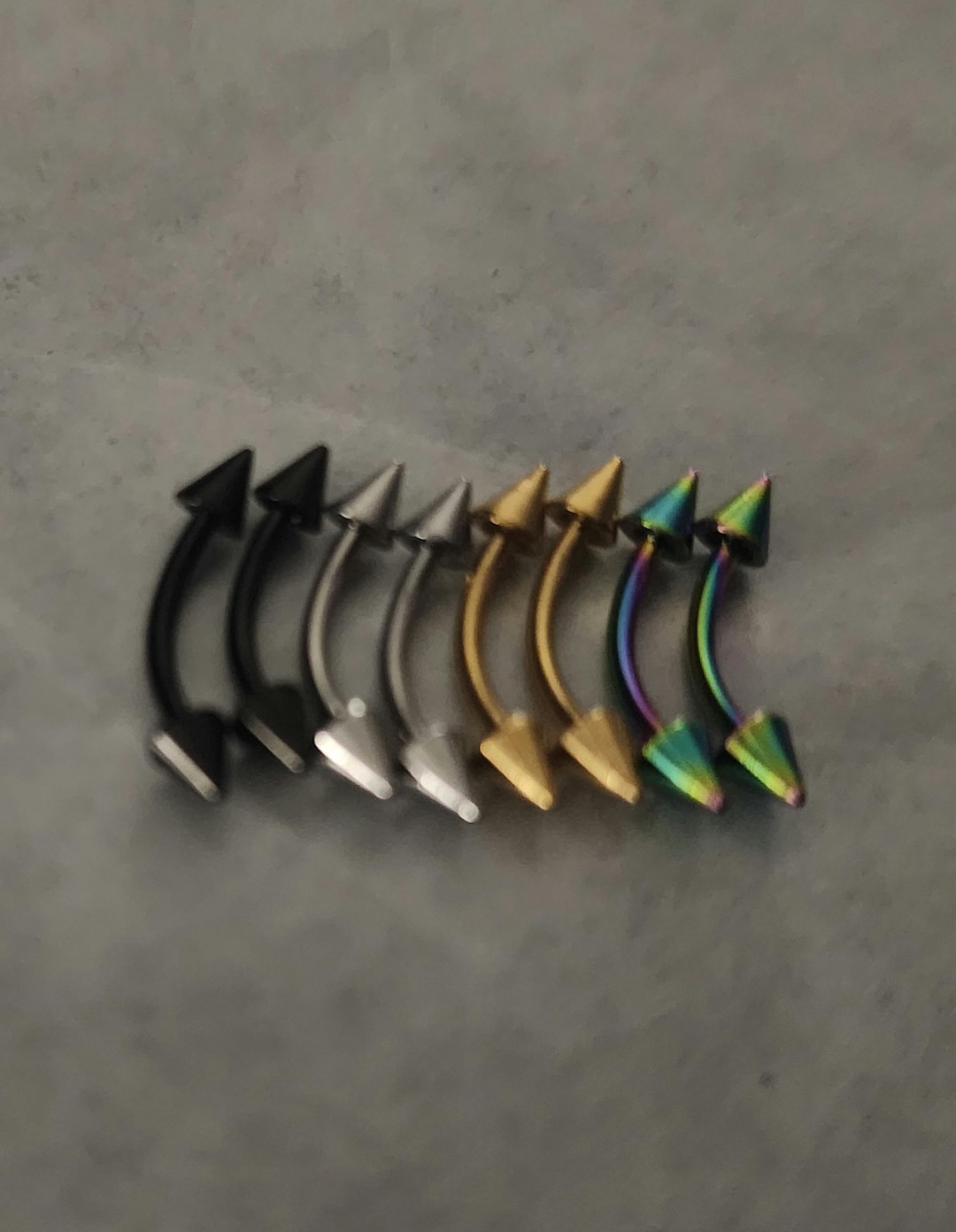 Curved Brow Double Sided Spike Piercing - Etsy