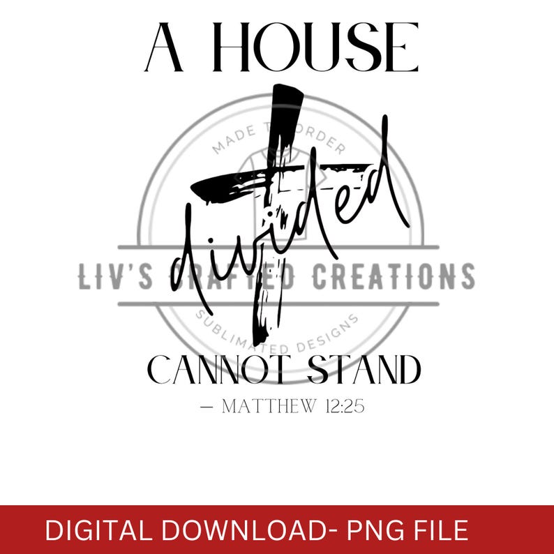 A House Divided Cannot Stand SVG - Etsy