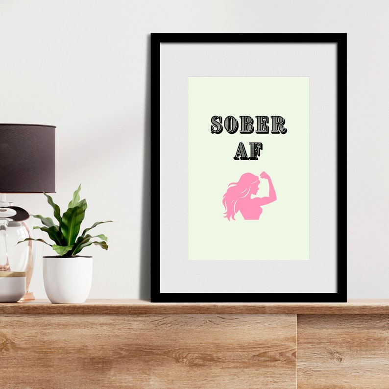 Motivational Poster, Sobriety Gift, Recovery Print, AA, Alcoholics ...