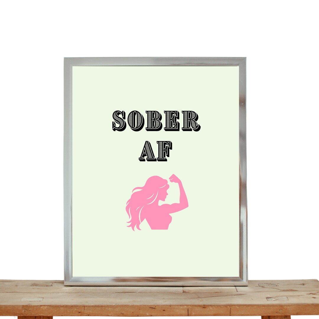 Motivational Poster, Sobriety Gift, Recovery Print, AA, Alcoholics ...