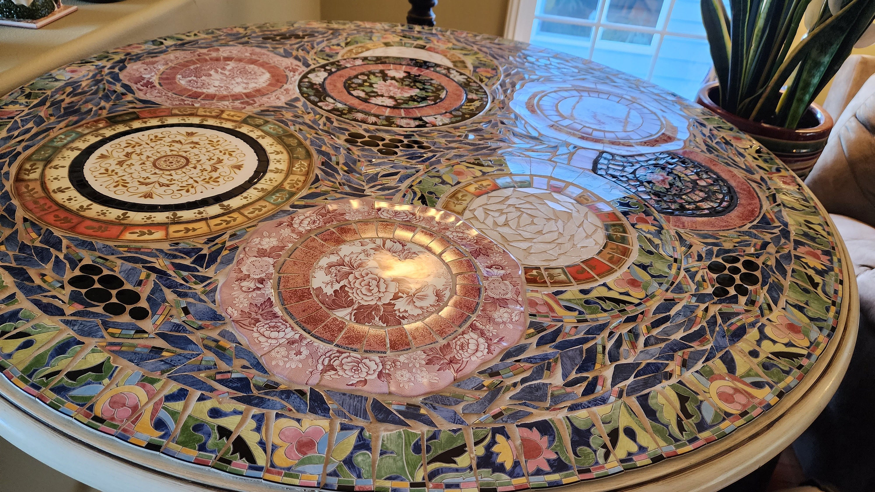Mosaic Standing Bar Table - Etsy
