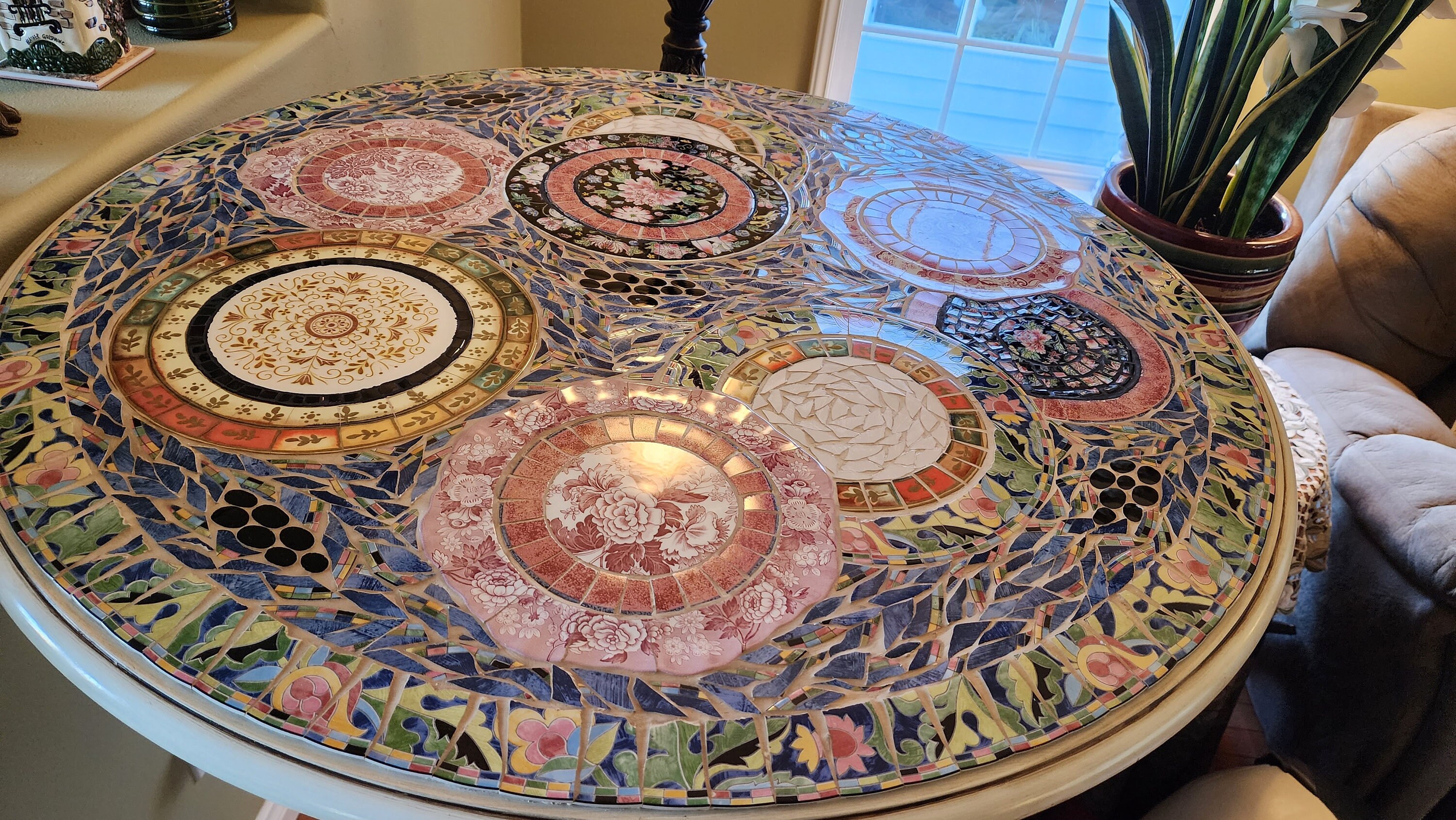 Mosaic Standing Bar Table - Etsy