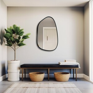 Asymmetrical Mirror,large Mirror, Home Decor, Asymmetrical Wall Mirror ...