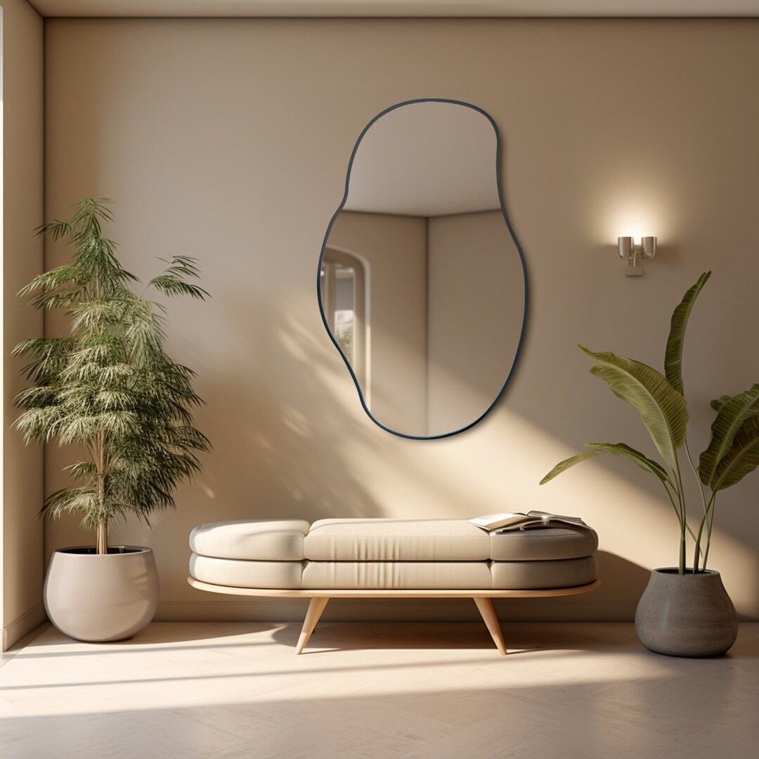 Asymmetrical Home Mirror, Aesthetic Wall Mirror, Irregular Mirror ...