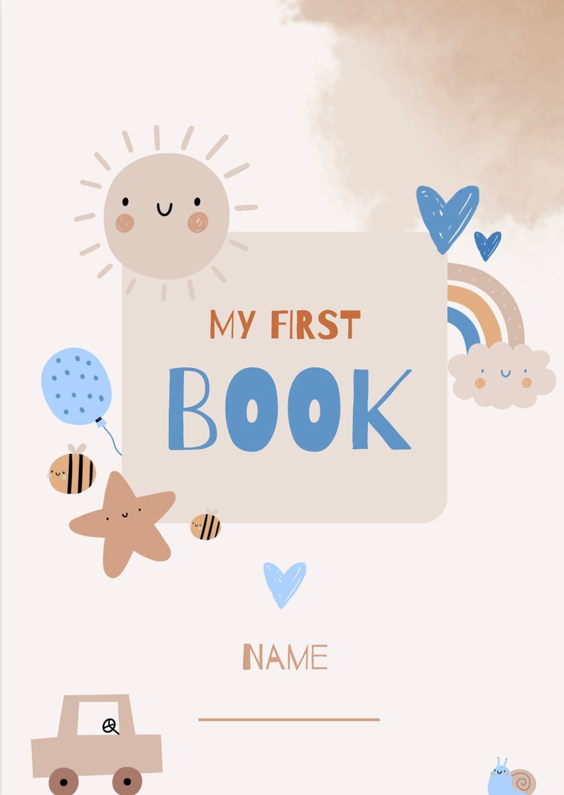 Printable Baby Book, Baby Journal, Newborn Keepsake, Baby First Year ...
