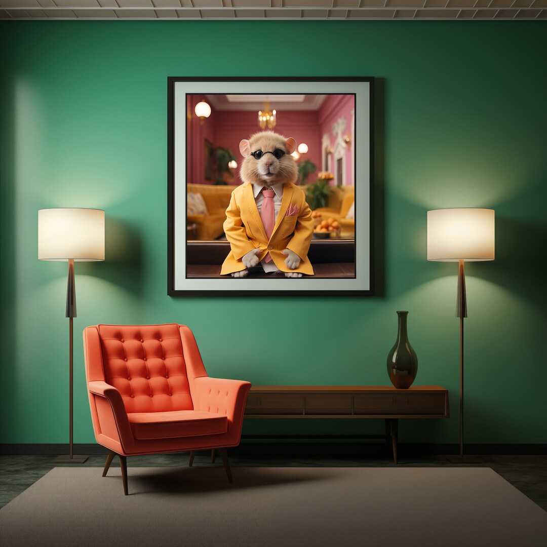 Mafia Pet Fine Art Matte Posters, Mafia Hamster Portrait Unique Gift - Etsy