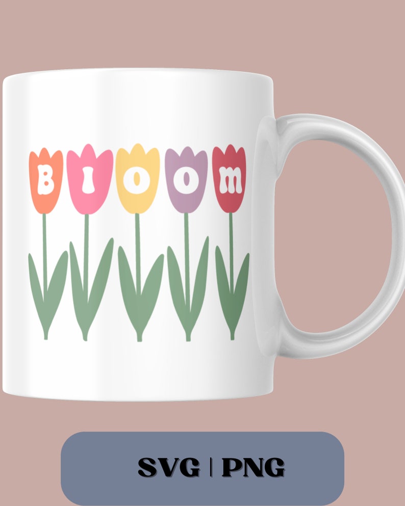 Bloom SVG, Bloom PNG, Tulip Svg, Tulip Png, Spring Svg, Spring Png ...