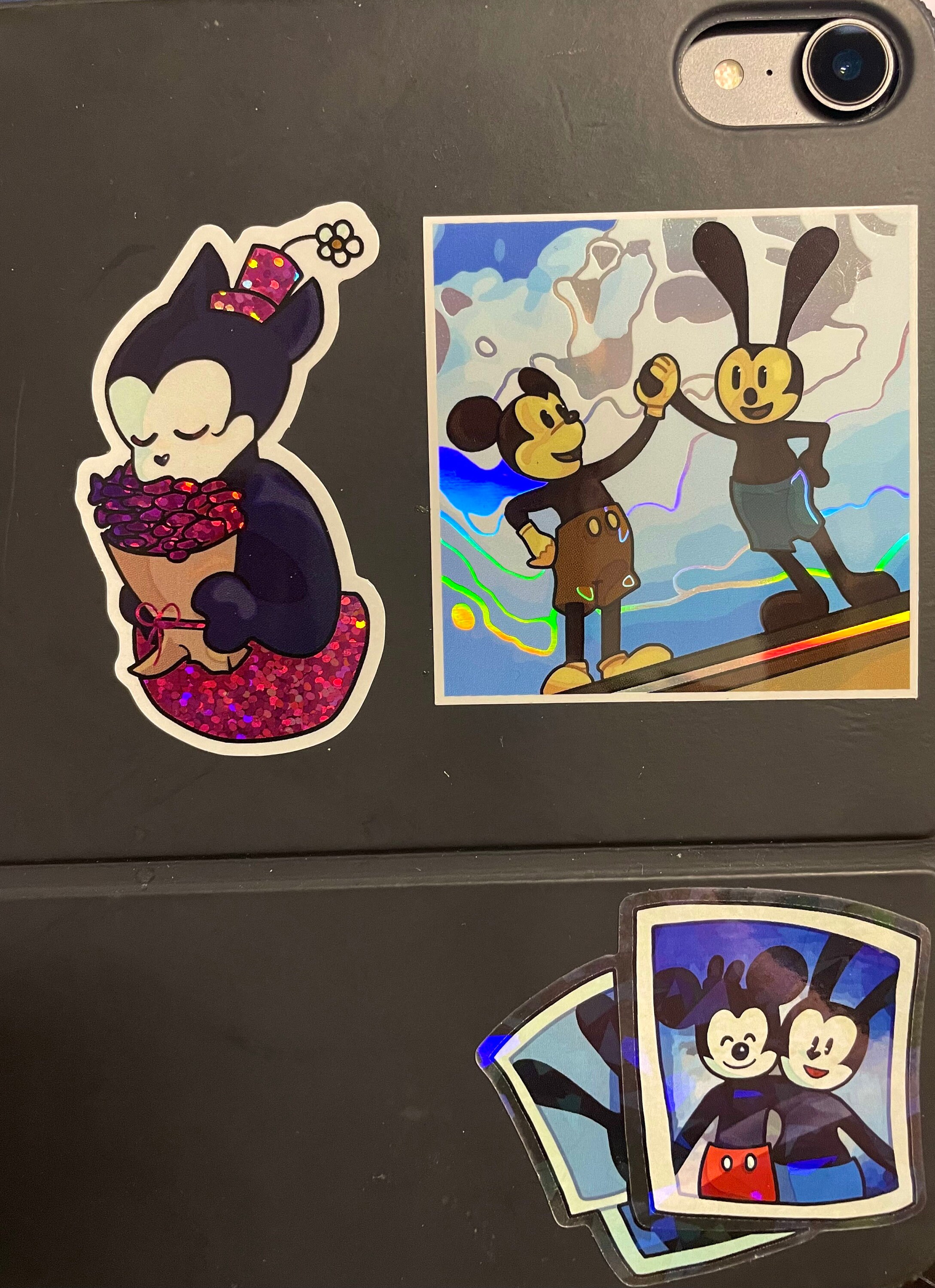 Mickey & Oswald Statue Sticker - Etsy