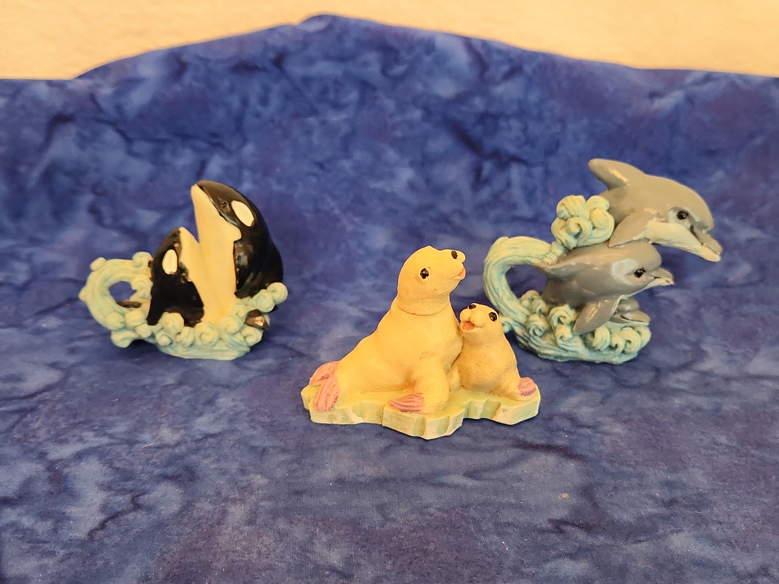 Miniature Tea Set Ocean Life With Otters Dolphins Killer Whales Seals ...