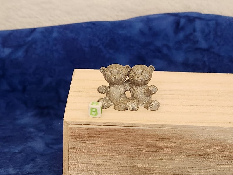 Miniature Pewter Bears by Spoontiques Bear With Heart Bear Friends Bear ...