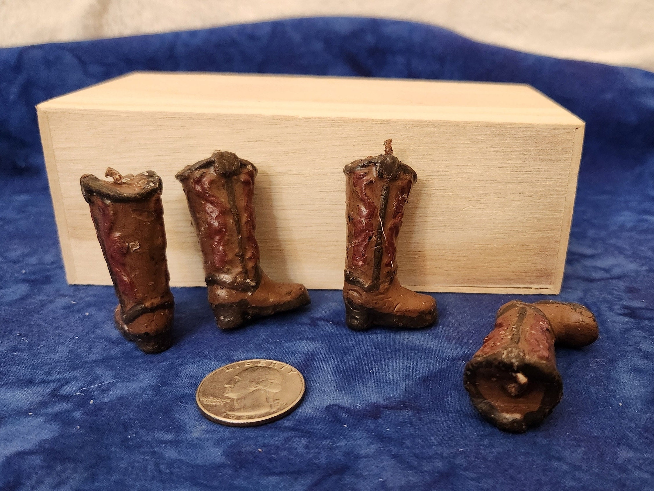 Vintage Miniature Cowboy Boots Candles Set of 4 - Etsy
