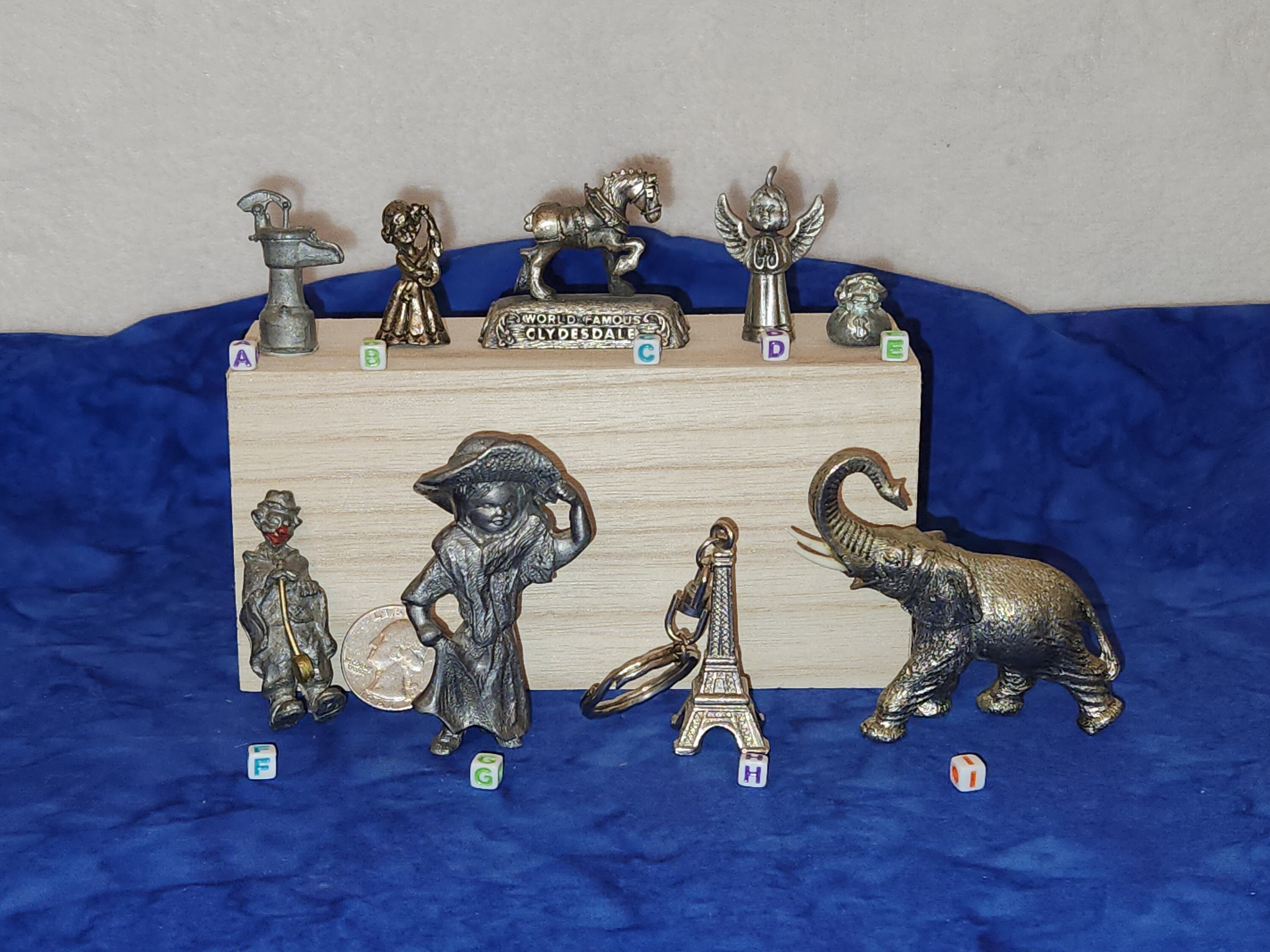 Pewter Miniature Budweiser Horse Historical Water Pump Angel Charm ...