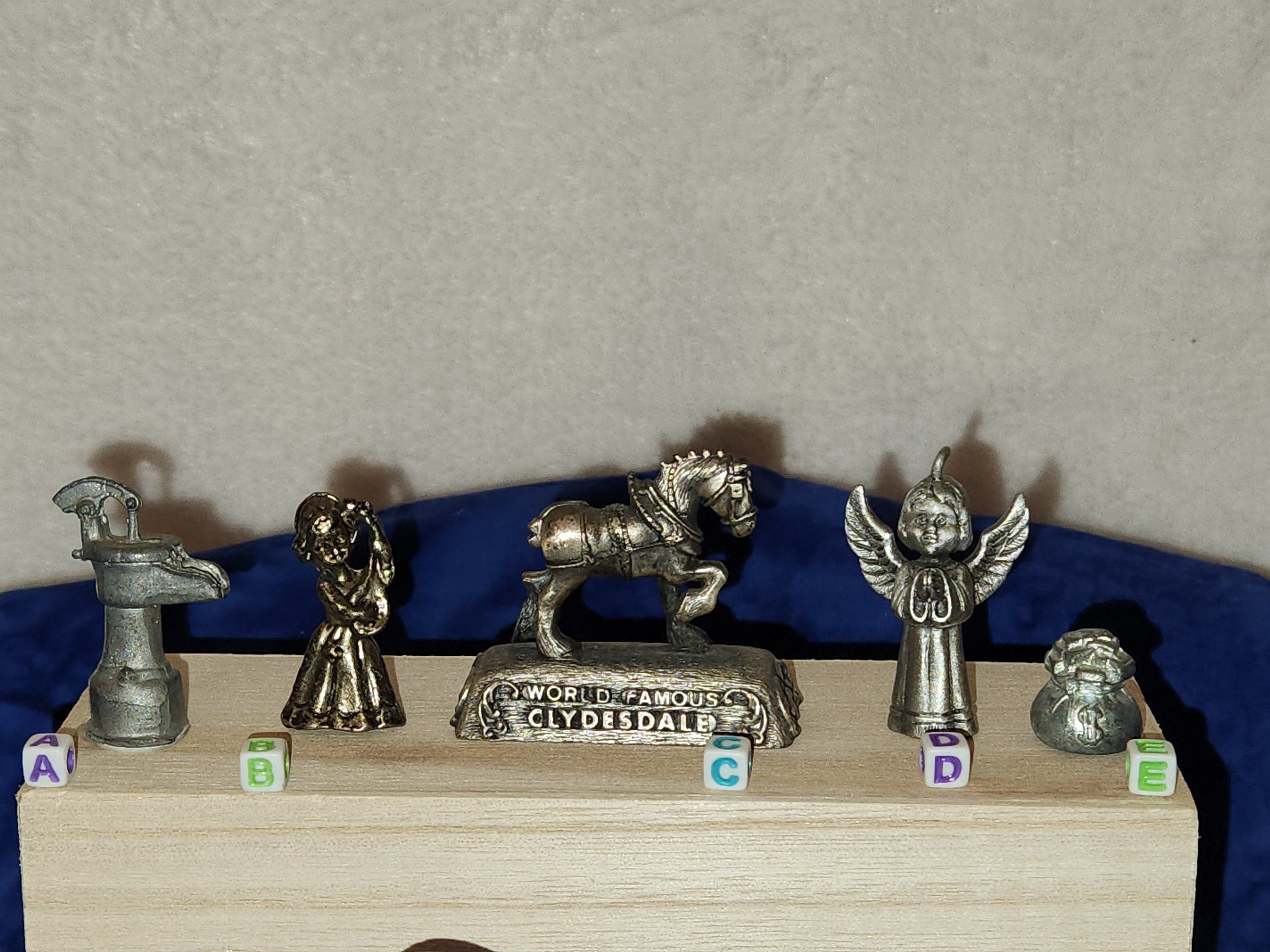 Pewter Miniature Budweiser Horse Historical Water Pump Angel Charm ...