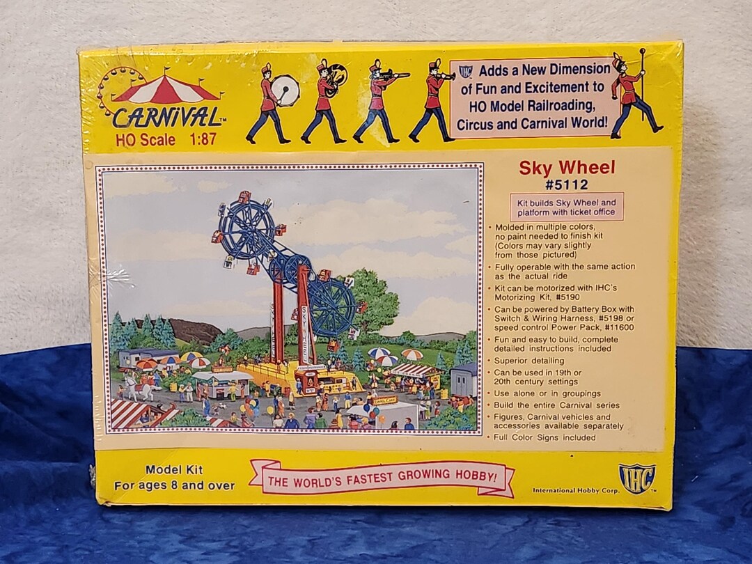 Sky Wheel HO Scale Carnival Kit International Hobby Corp, 1:87 Scale ...