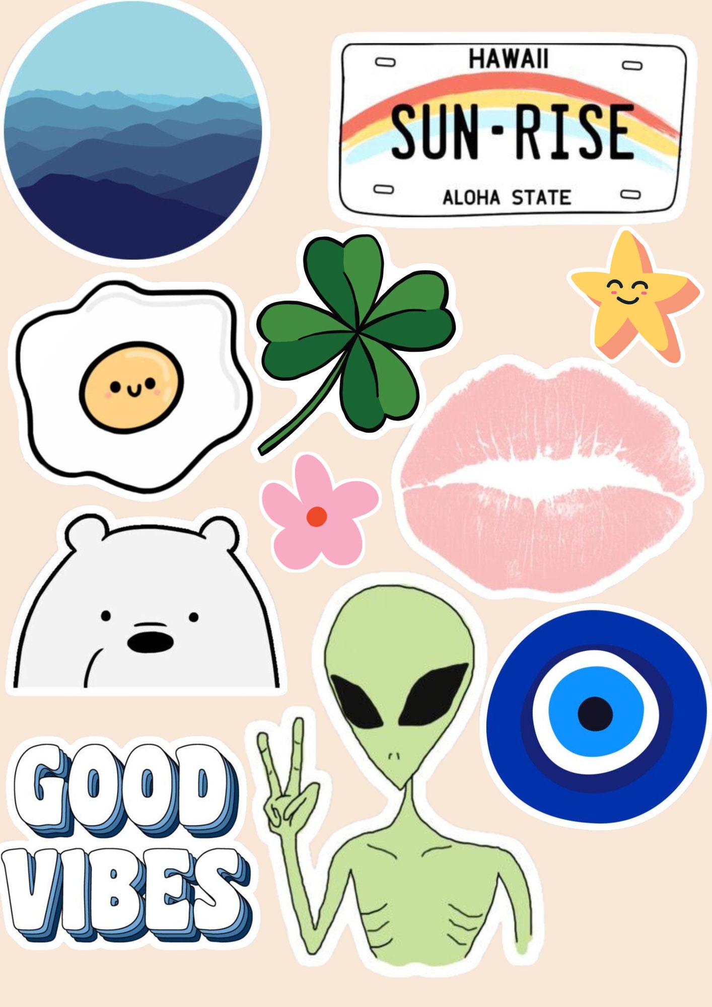 Digital Sticker Pack, Printable Stickers, Kawaii Stickers, Stickers for ...