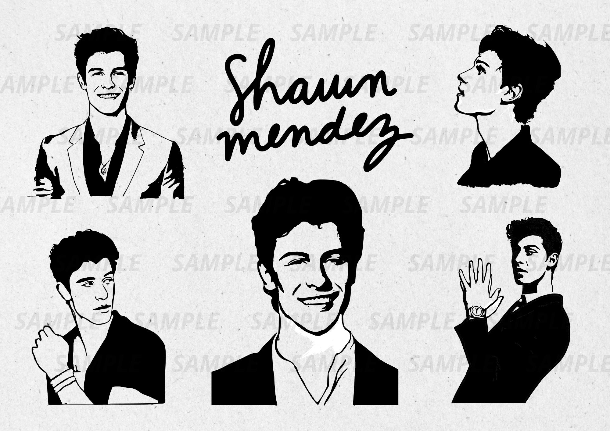 Shawn Mendez, Shawn Mendes SVG, File for Shawn Mendez Cricut, Shawn ...