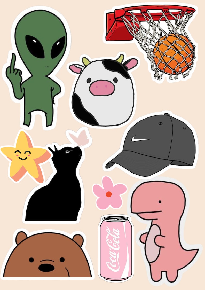 Digital Sticker Pack, Printable Stickers, Kawaii Stickers, Stickers for ...