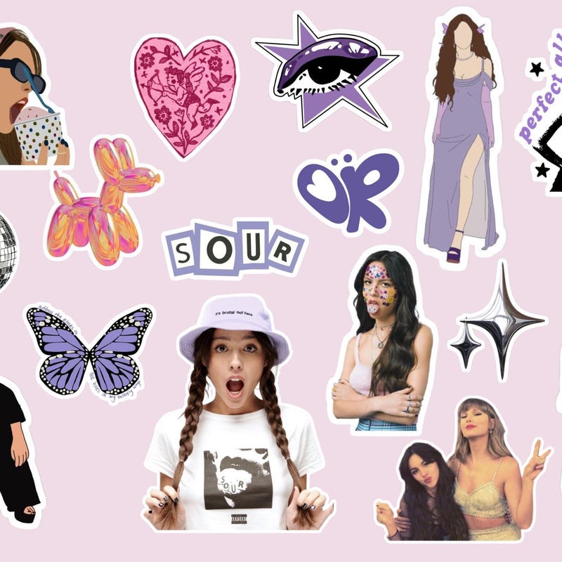 Olivia Rodrigo Stickers - Etsy