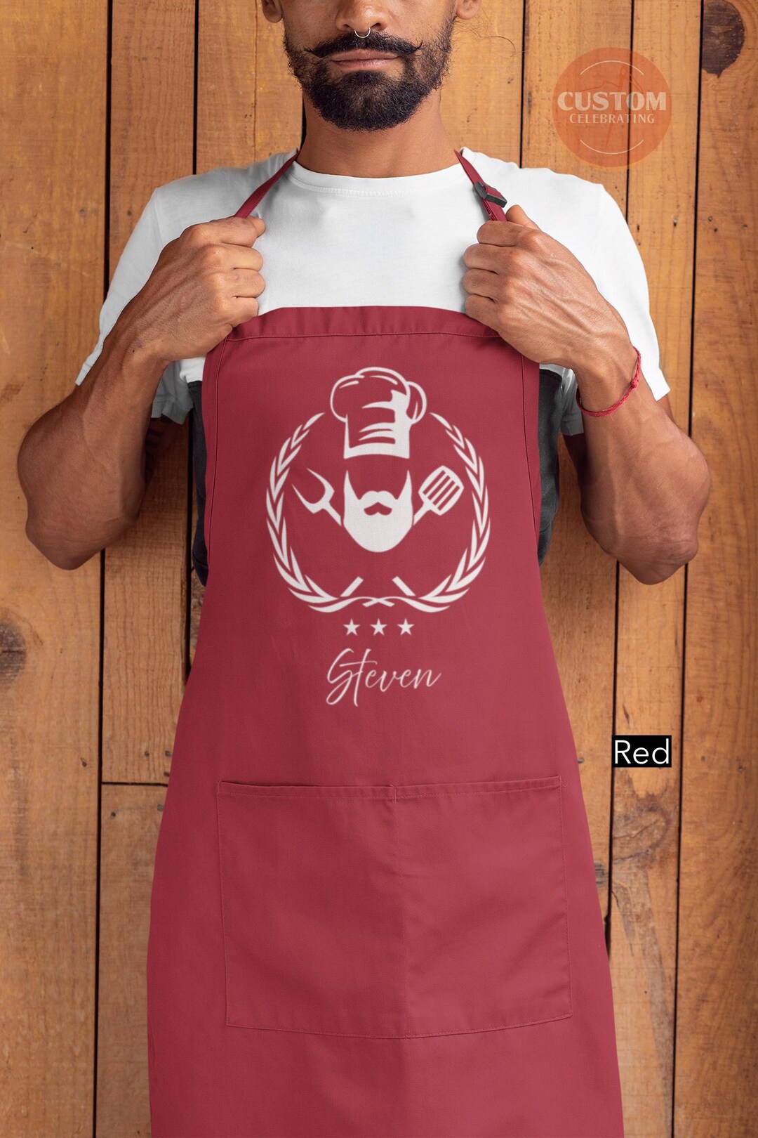 Personalized Head Chef Apron: Custom Kitchen Gift - Etsy