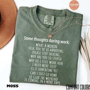 Sarcastic Workplace Humor Comfort Colors Tee: Circus Monkeys Boss Gift ...