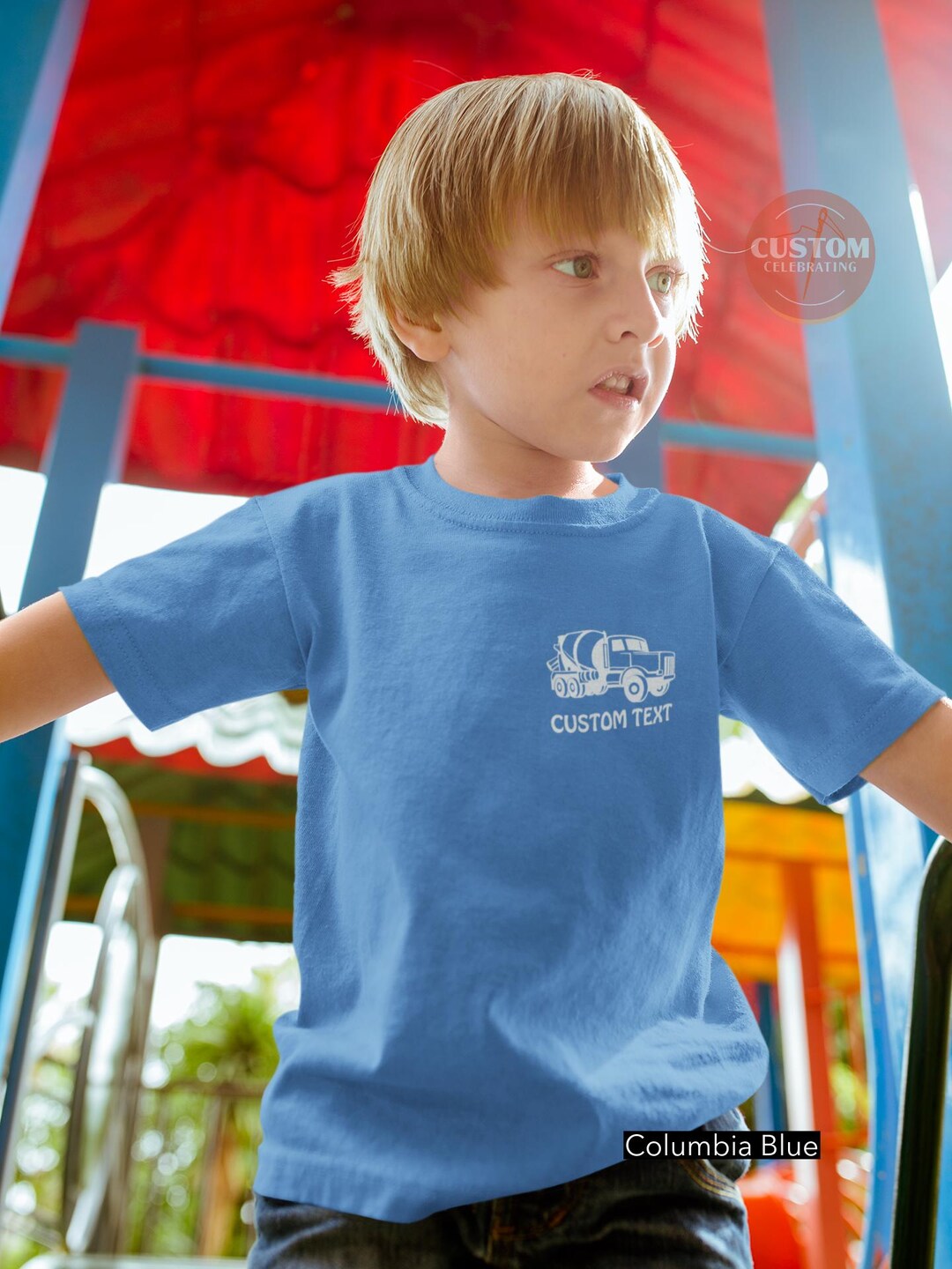 Personalized Concrete Mixer Shirt for Boys Shirts, Custom Name Cement ...