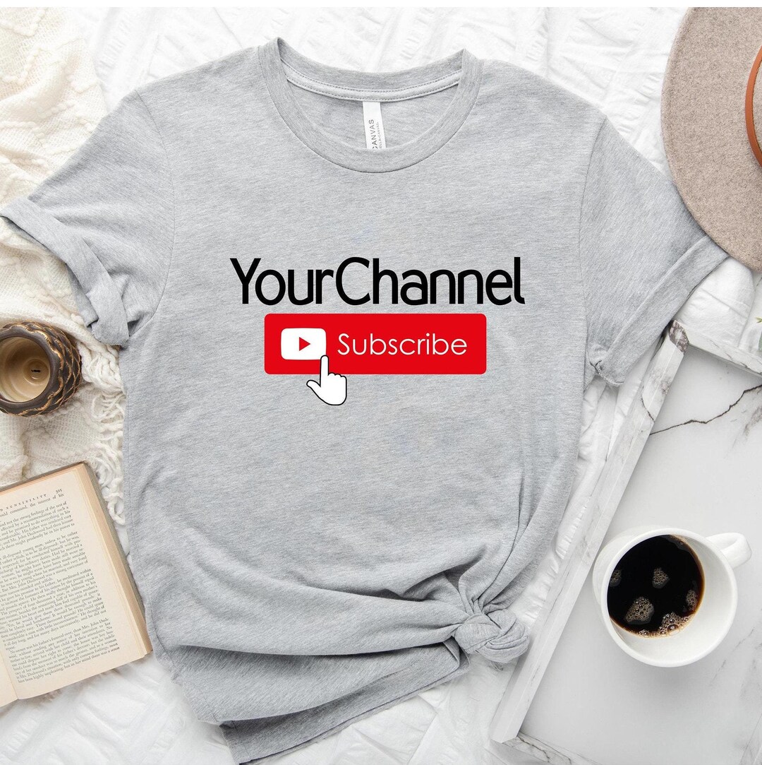 Custom Your Channel Subscribe Tee: Gamer Youtube Merch Gift - Etsy