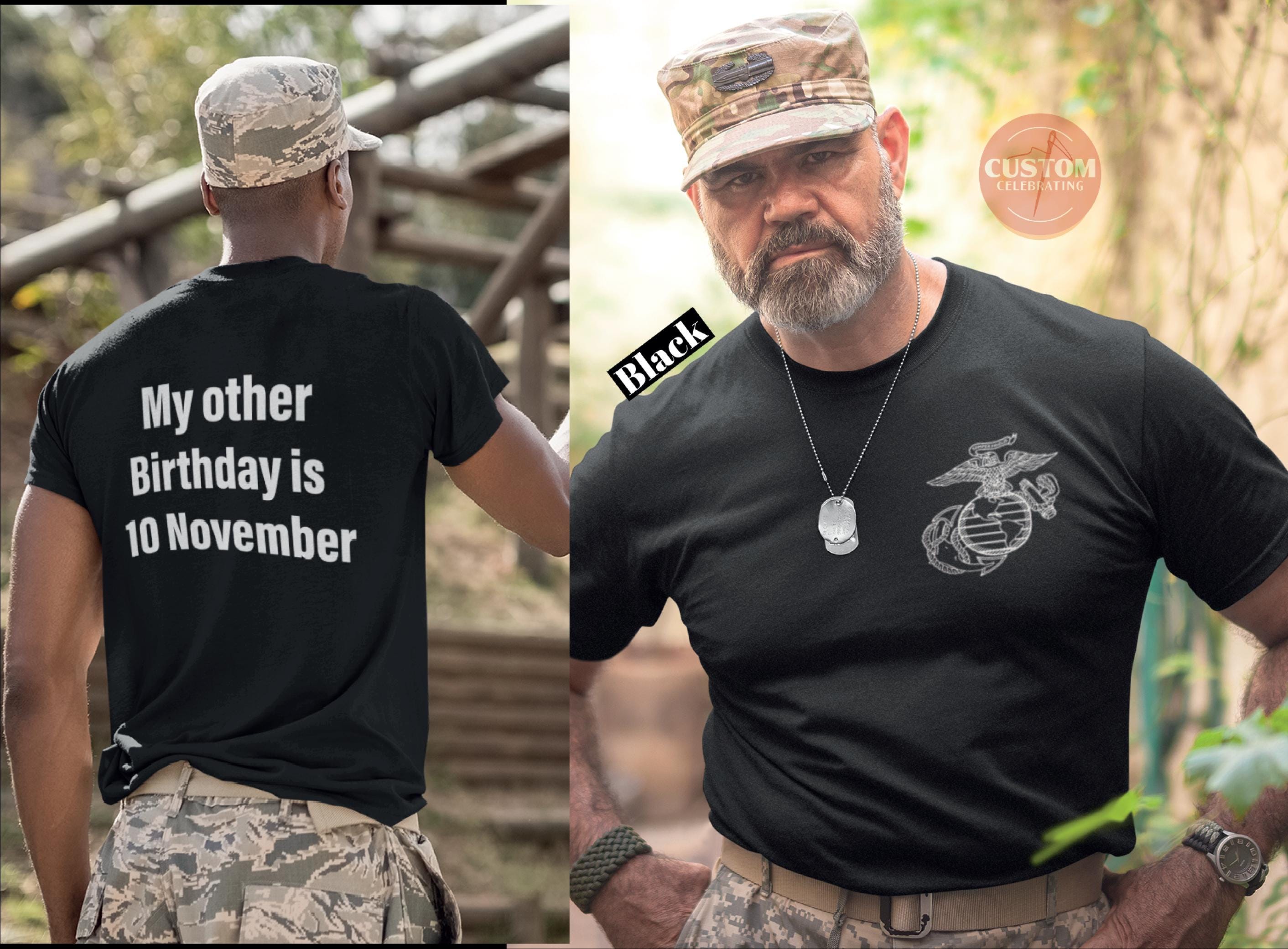 USMC Birthday T-shirt, Marine Corps SF Veteran Apparel - Etsy