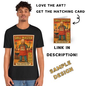 Custom Grill Master Dad Shirt – Personalized Cartoon T-shirt – Funny ...