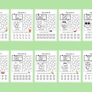 Alphabet Tracing & Coloring Pages Fun Printable Worksheets for Letter ...