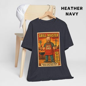 Custom Grill Master Dad Shirt – Personalized Cartoon T-shirt – Funny ...