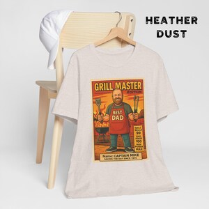Custom Grill Master Dad Shirt – Personalized Cartoon T-shirt – Funny ...