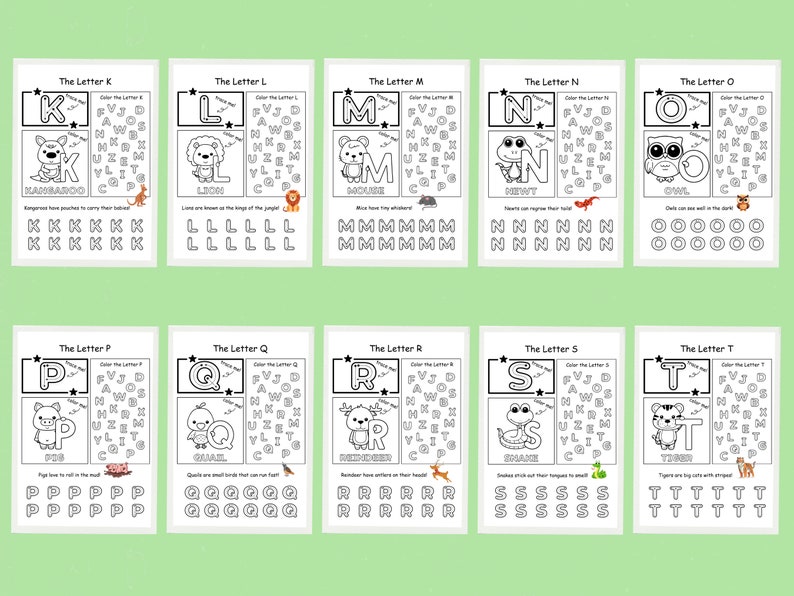 Alphabet Tracing, Alphabet Coloring, Alphabet Printable, Letter Tracing ...