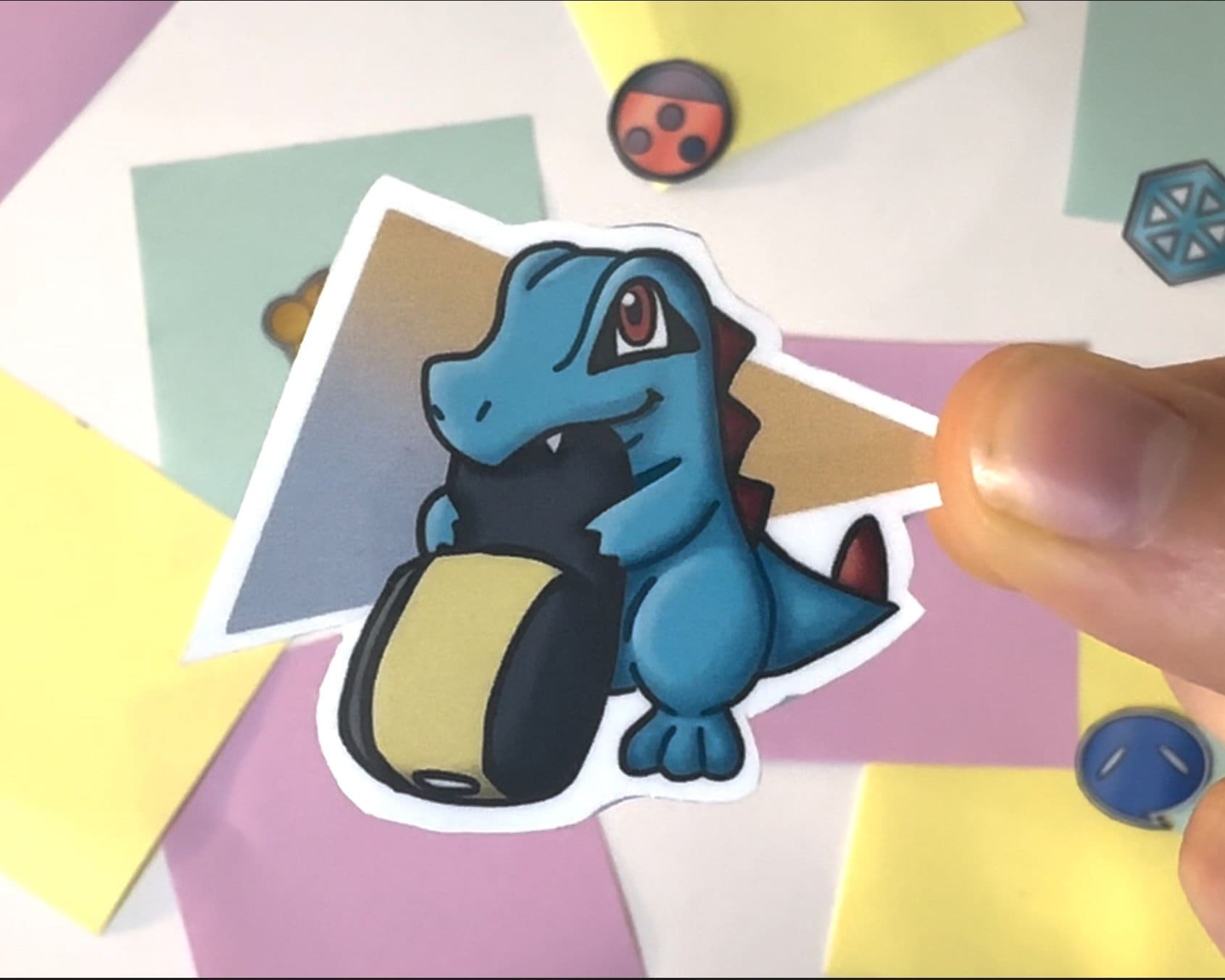 Waterproof Pokemon Stickers | Generation 2 Pokemon Starters With ...