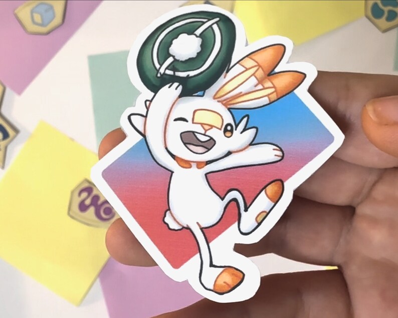 Pokemon Sword and Shield Starter Stickers. the Gen 8 Starters With ...