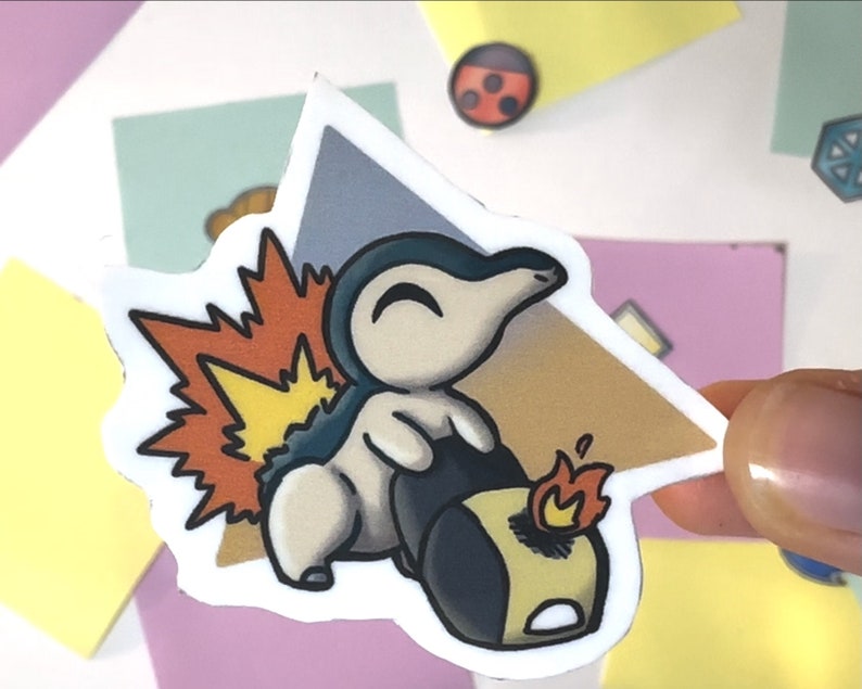 Waterproof Pokemon Stickers | Generation 2 Pokemon Starters With ...
